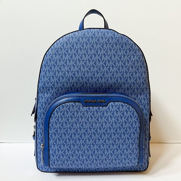 Michael Kors | Bags | Michael Kors Jaycee Large Backpack Mk Signature ...